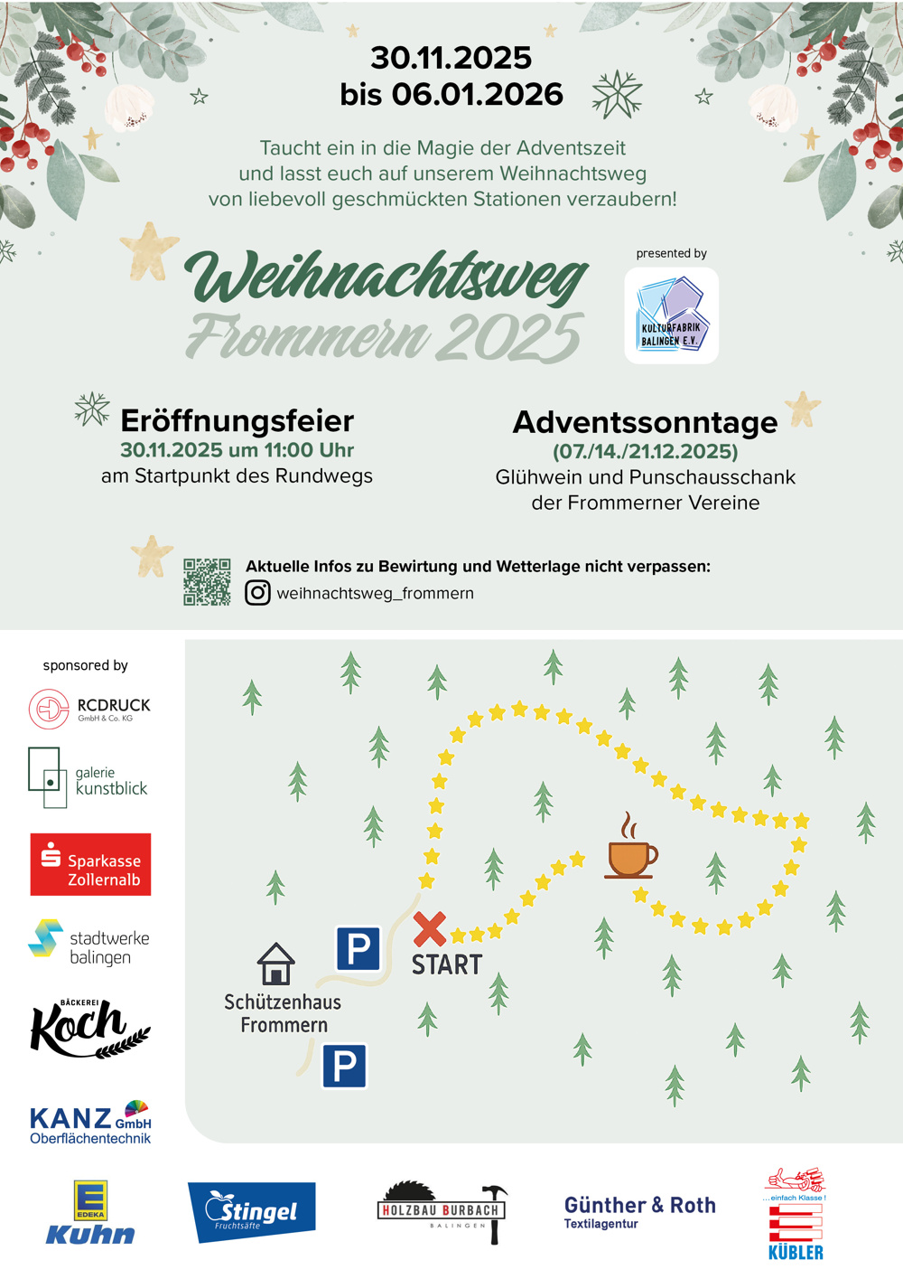 Opening & Catering Christmas Path Frommern 2025 - 30.11.2025 - Balingen ...