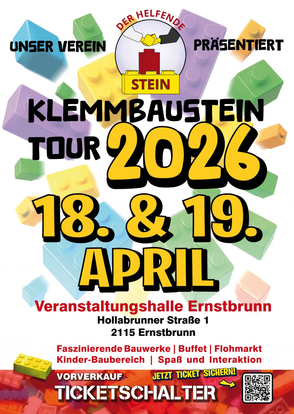 Klemmbaustein Tour 2026 - 18.04.2026 - Ernstbrunn - YourNextStories ...